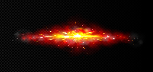Fire spark overlay with smoke and flame background