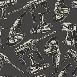 Handyman work tools seamless pattern Royalty Free Vector