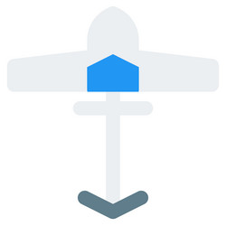 Motor glider a small engine fixed-wing aircraft Vector Image