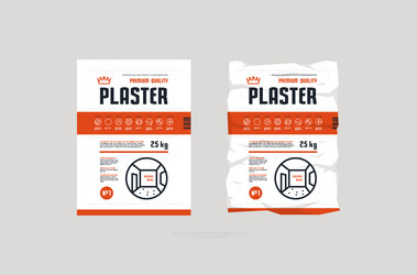 Premium quality tilapia packaging label Royalty Free Vector