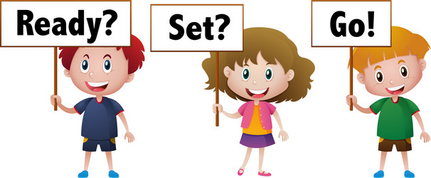 Cartoon police kids little boy and girl in patrol Vector Image