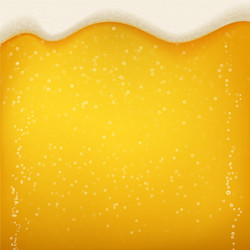 Beer foam and bubbles background realistic Vector Image