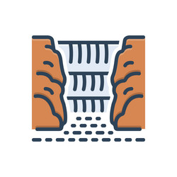 Falls Royalty Free Vector Image - VectorStock