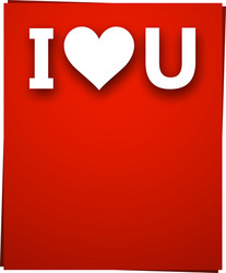Paper love sign Royalty Free Vector Image - VectorStock