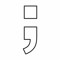 Semicolon Vector Images (over 150)