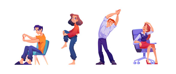 Chair Exercise Cartoon Vector Images (over 1,000)