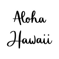 Aloha Font Hawaiian Hawaii Logo Vector Images (53)