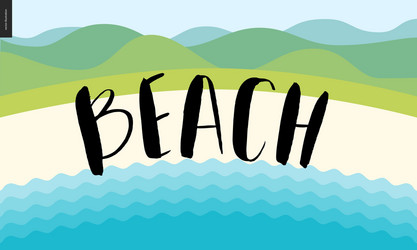 Beach Wording Vector Images (over 5,100)
