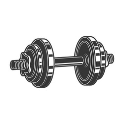 Dumbbell team in vintage style Royalty Free Vector Image