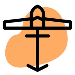 Motor glider a small engine fixed-wing aircraft Vector Image