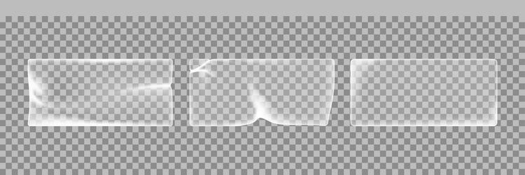 Snatched middle of transparent paper Royalty Free Vector