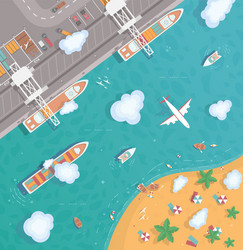 Pier Top View Vector Images (79)