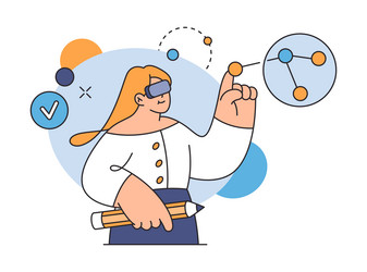 Scientist cartoon Royalty Free Vector Image - VectorStock