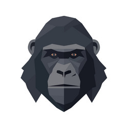 Gorilla face design Royalty Free Vector Image - VectorStock