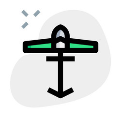 Motor glider a small engine fixed-wing aircraft Vector Image