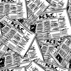 Newspaper border Royalty Free Vector Image - VectorStock