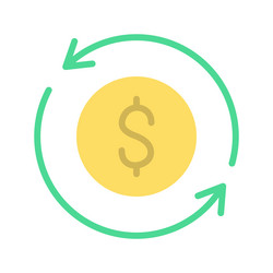 Turnover icon image Royalty Free Vector Image - VectorStock