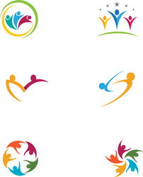 Community care logo Royalty Free Vector Image - VectorStock