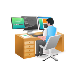 Man Typing Vector Images (over 18,000)