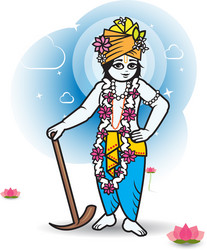 Indian lord rama cartoon character traditional Vector Image