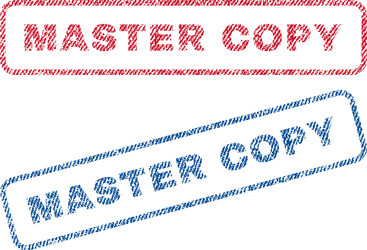 Master copy rubber stamp Royalty Free Vector Image