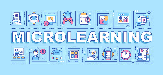 Trend management word concepts turquoise banner Vector Image