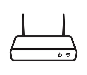Internet router cartoon Royalty Free Vector Image