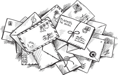 Post Letters Pile Vector Images (over 200)