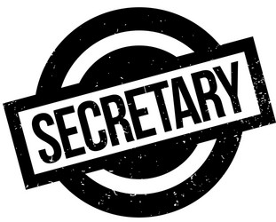 Secretary rubber stamp Royalty Free Vector Image