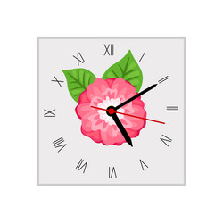 Daisy clock Royalty Free Vector Image - VectorStock