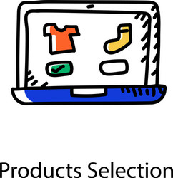 Select product Royalty Free Vector Image - VectorStock
