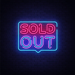 Colorful sold out comic concept Royalty Free Vector Image