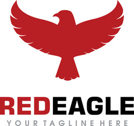 Red eagle logo Royalty Free Vector Image - VectorStock