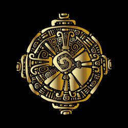 Hunab ku mayan symbol Royalty Free Vector Image