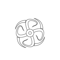 Wind fan logo Royalty Free Vector Image - VectorStock