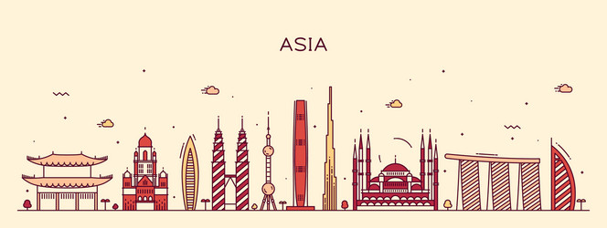 Asia Skyline Vector Images (over 12,000)