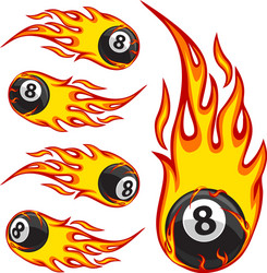 Flaming 8 Ball Vector Images (over 120)