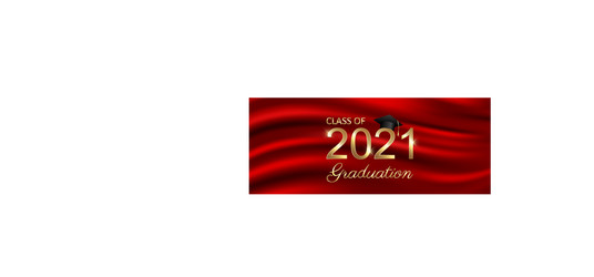 Class 2021 graduation text design for cards Vector Image