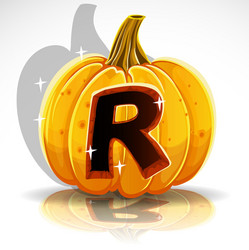 Halloween pumpkin o Royalty Free Vector Image - VectorStock
