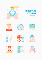 Personal hygiene icons packs Royalty Free Vector Image