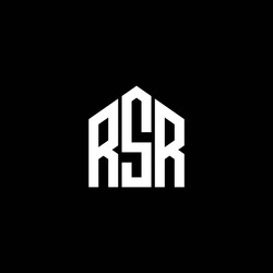 Rsr letter technology logo design on white Vector Image