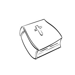 Sketch of first holy communion element Royalty Free Vector