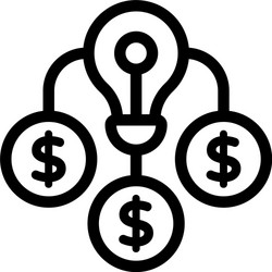 Financial idea Royalty Free Vector Image - VectorStock