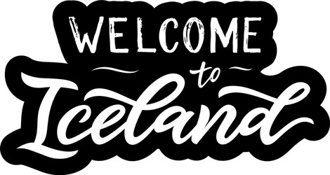Calligraphy Lettering Iceland Vector Images (27)