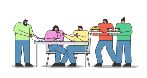 People Gathered Together Vector Images (over 2,500)