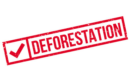 Deforestation rubber stamp Royalty Free Vector Image