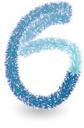 Fur numbers 2 Royalty Free Vector Image - VectorStock