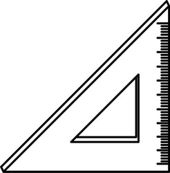 Ruler utensil icon Royalty Free Vector Image - VectorStock