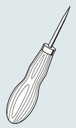 Tool Awl Bodkin Vector Images (45)