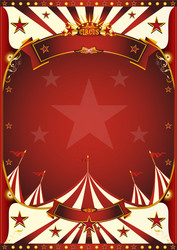 Rainbow red circus vintage Royalty Free Vector Image